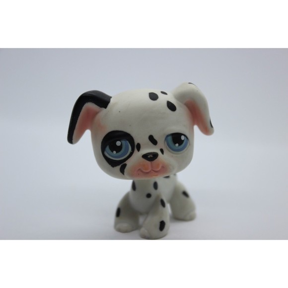 Hasbro | Toys | Littlest Pet Shop Lps 44 Black White Dalmatian Dog With ...